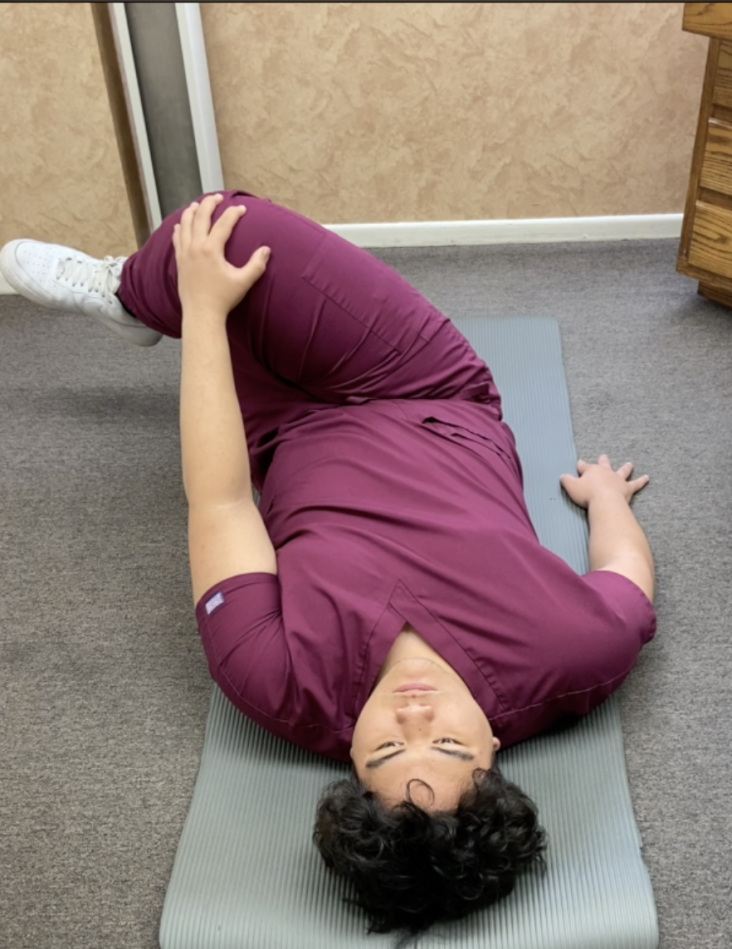 Leg Bent/Back Stretch – Euclid Chiropractic