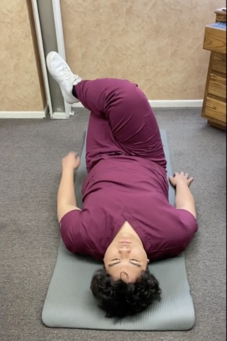 Leg Bent/Back Stretch | Euclid Chiropractic